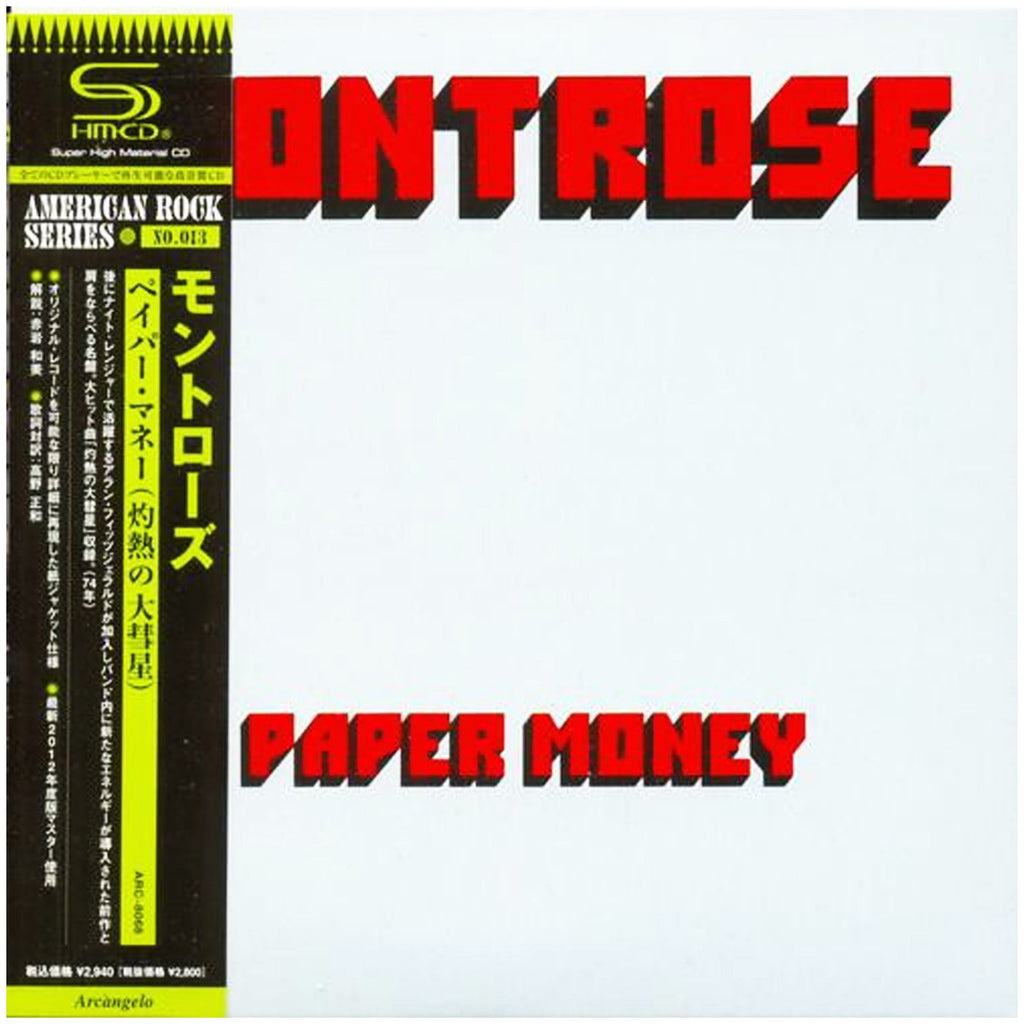 Montrose - Paper Money - Japan Mini LP SHM - ARC-8068 - CD